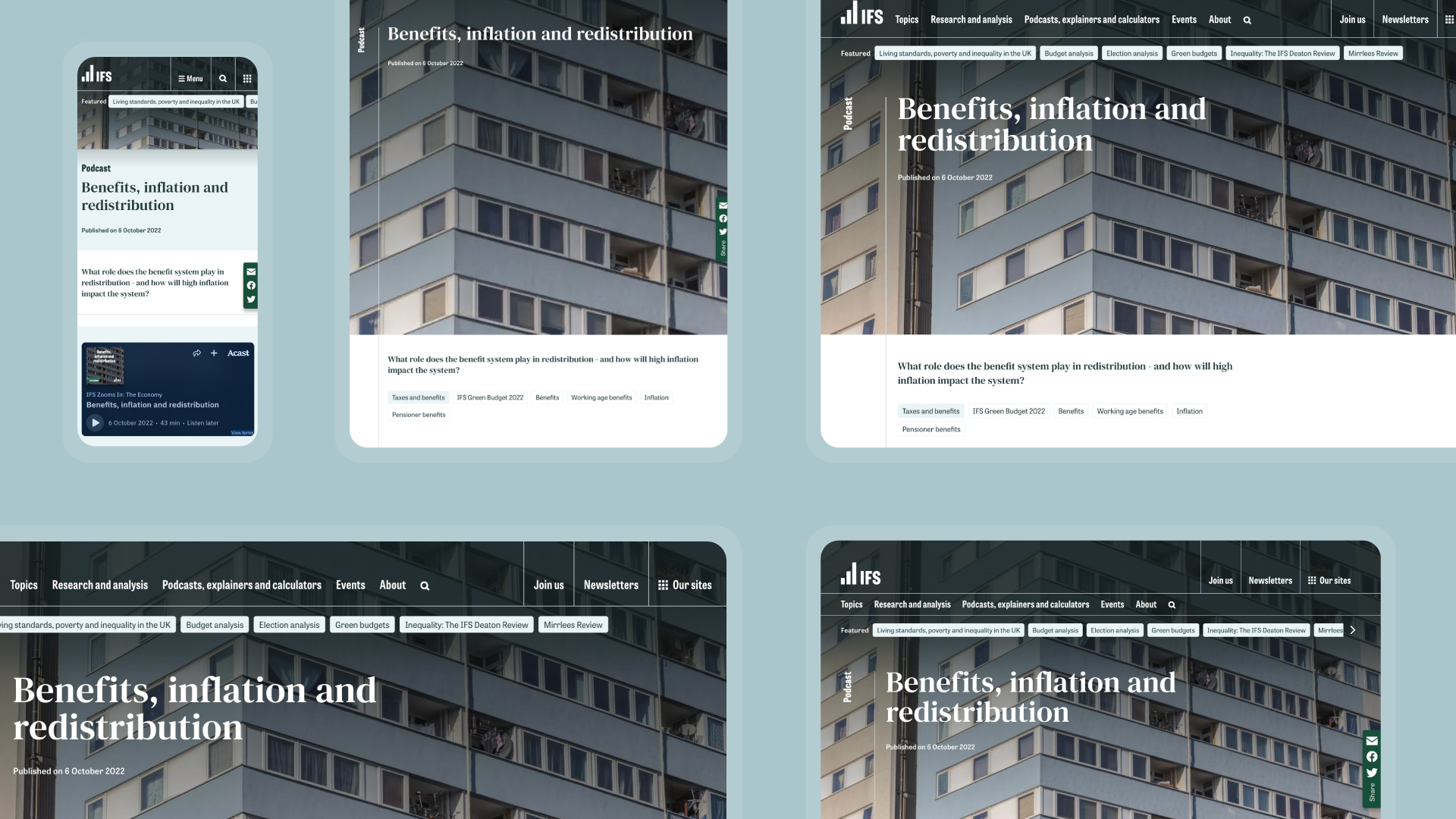 A new digital presence for the UK’s top economics think tank | Soapbox